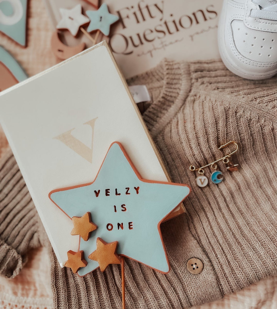 Personalised Star Cake Topper – Mac + Me