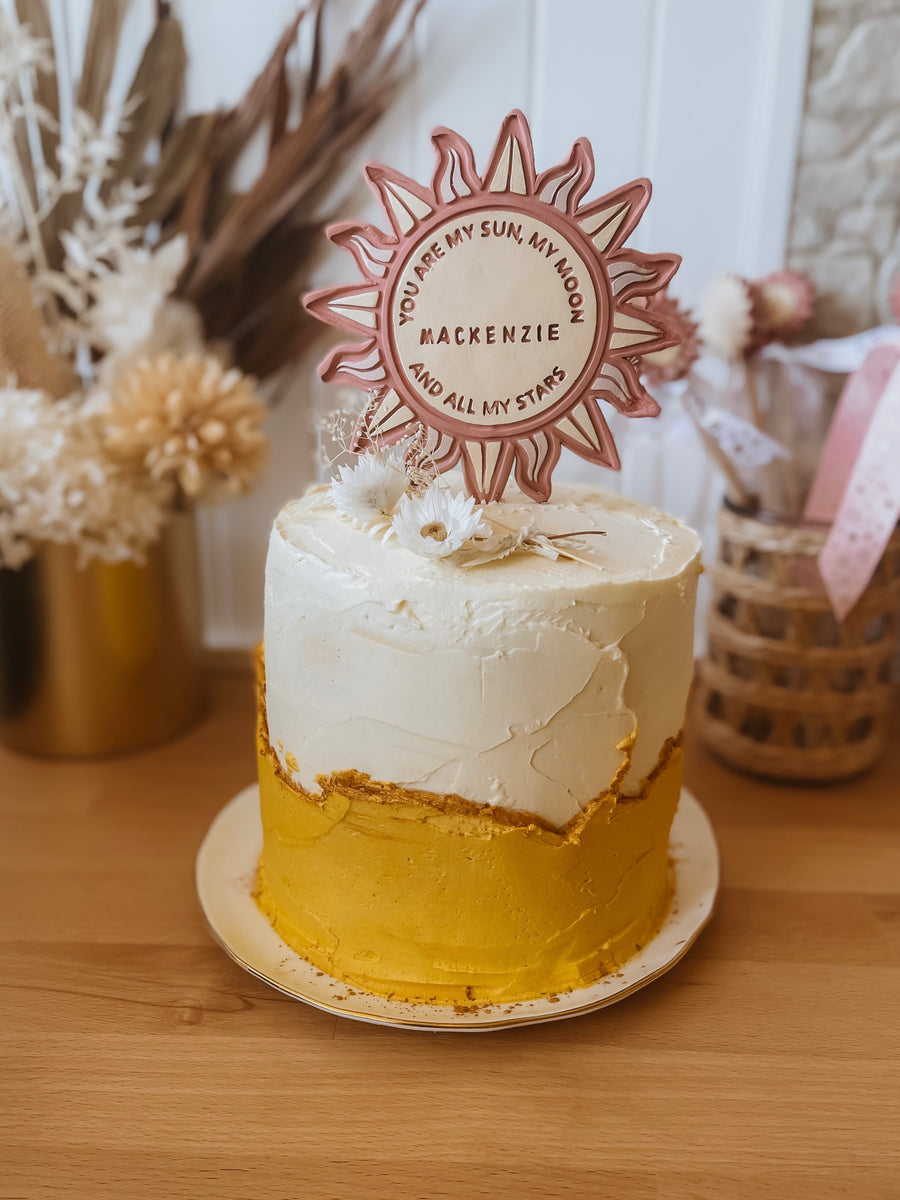 Sun Cake Topper – Mac + Me